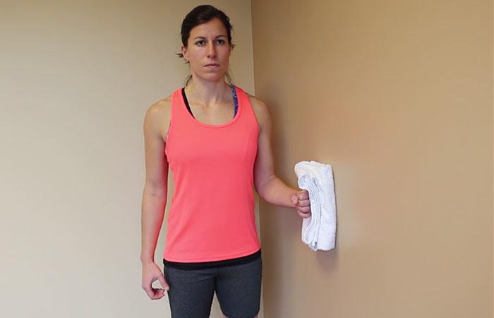 Isometric Shoulder Flexion Exercise Loop Band Uppercut — Rehab Hero