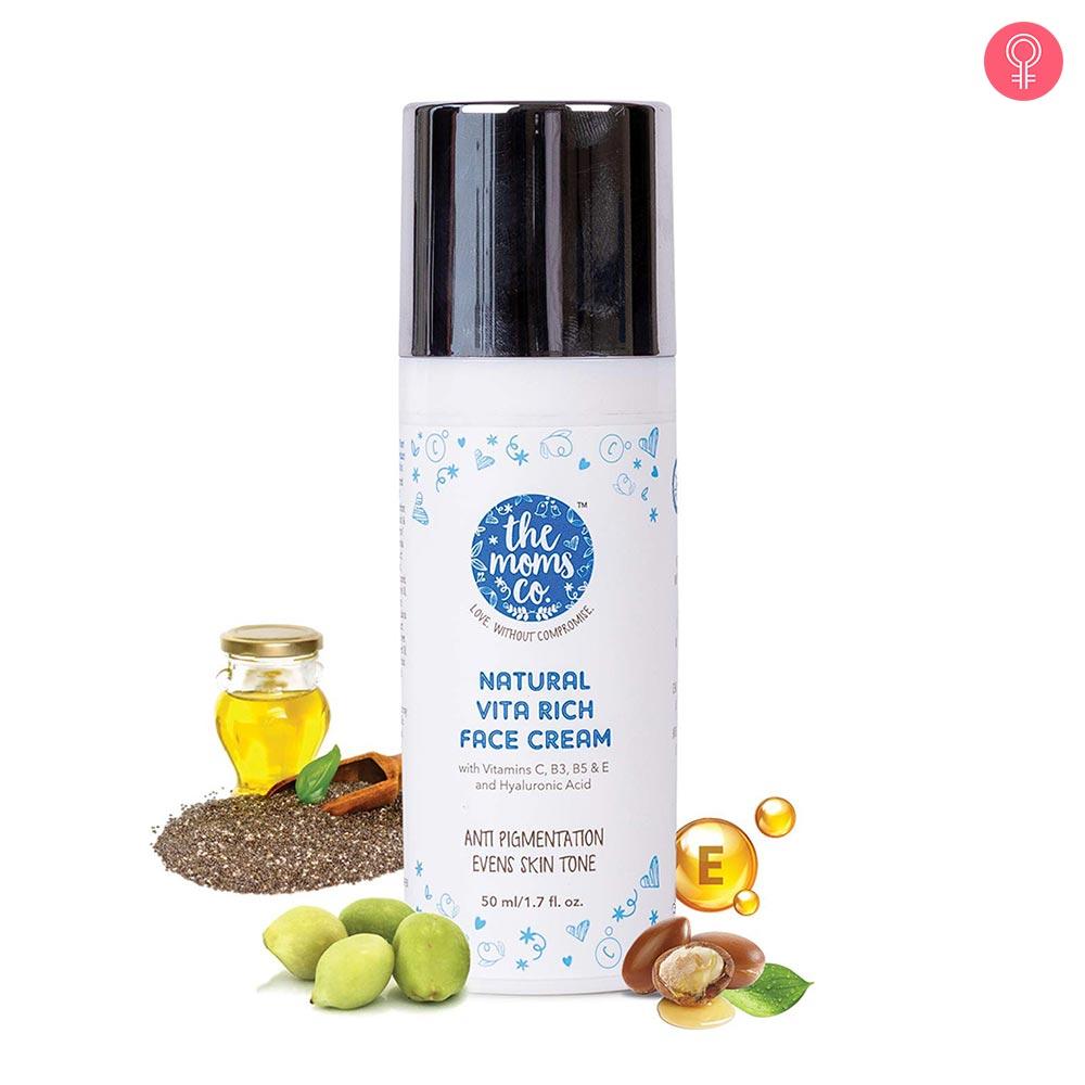 The Moms Co Natural Vita Rich Face Serum Reviews Ingredients