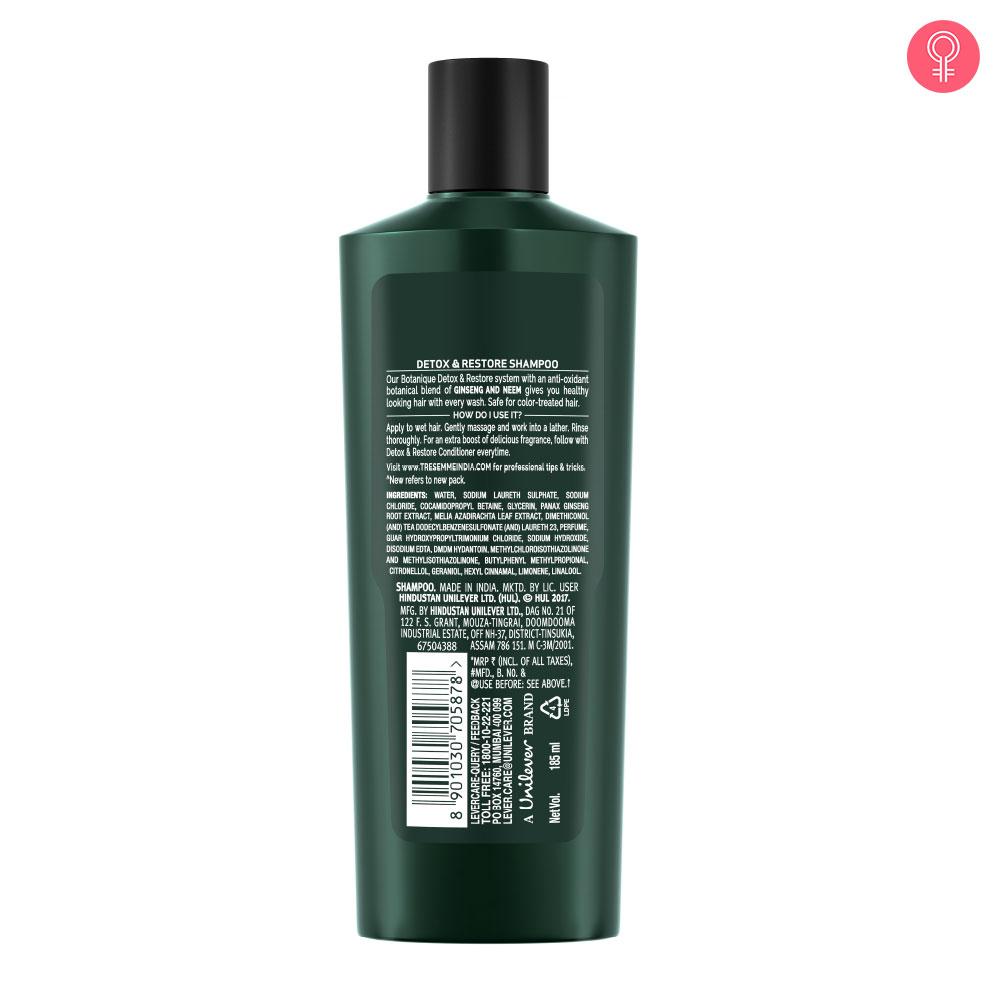 Tresemme Botanique Detox & Restore Shampoo Reviews, Ingredients ...