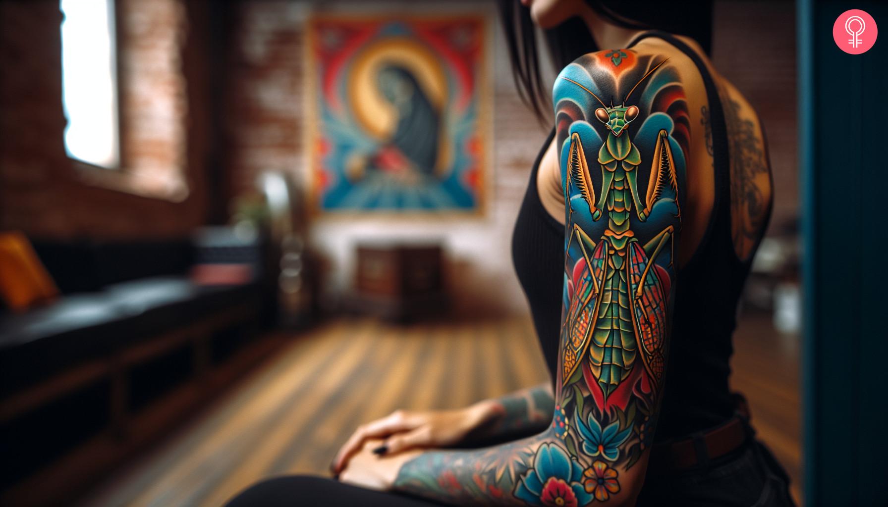8 Best Praying Mantis Tattoo Ideas With Their Meanings
