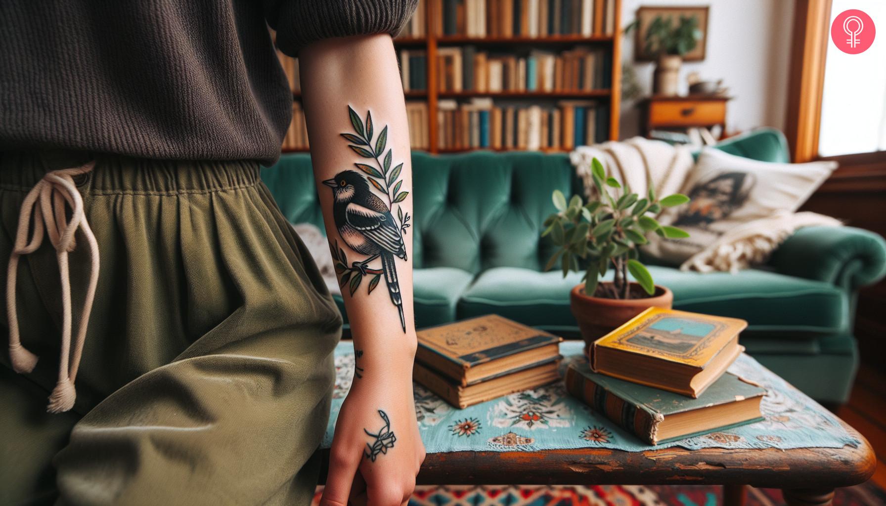 8 Small Magpie Tattoo Ideas With Meaning For Men and Women