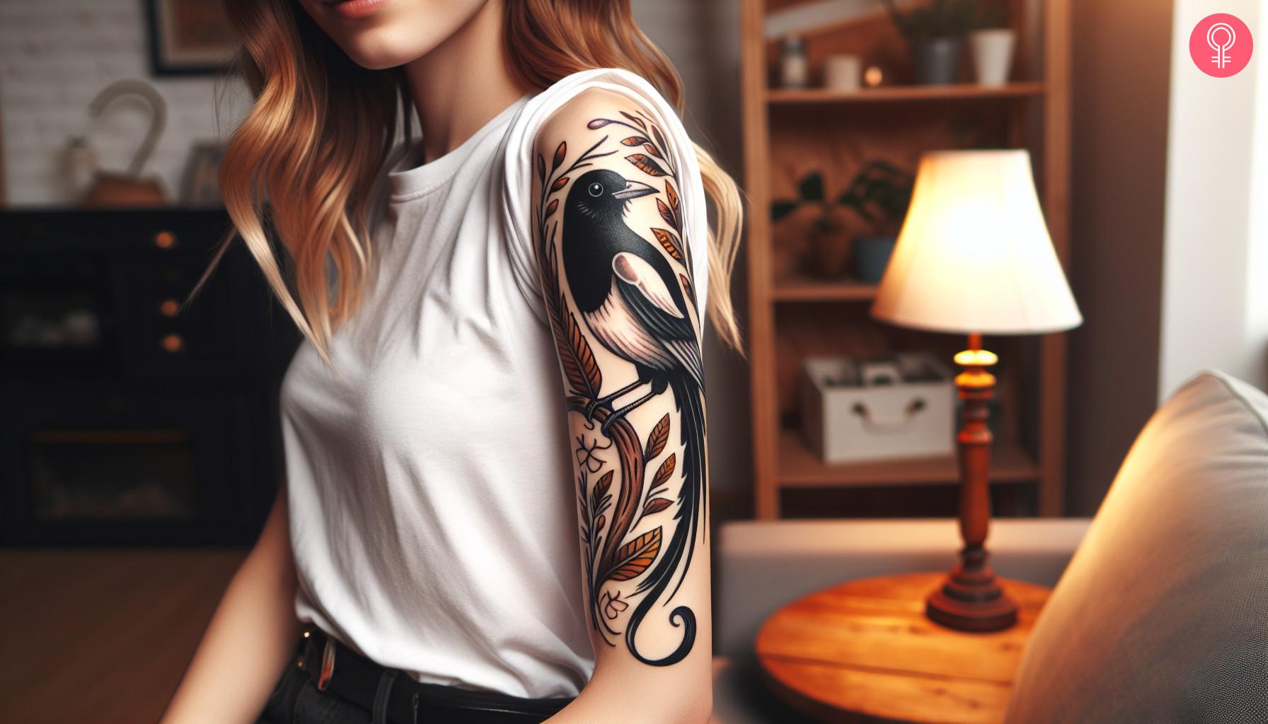 8 Small Magpie Tattoo Ideas With Meaning For Men and Women