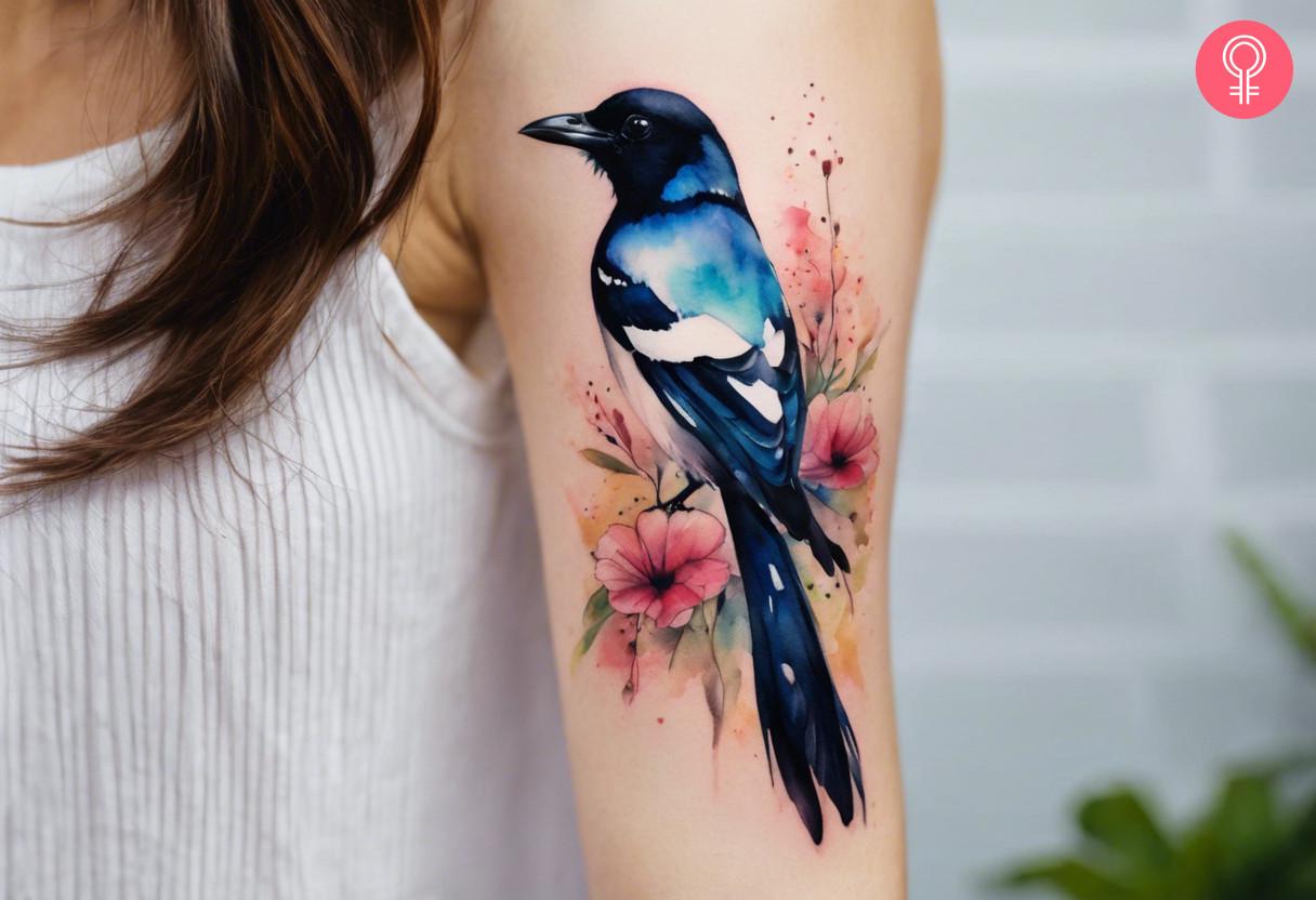 8 Small Magpie Tattoo Ideas With Meaning For Men and Women