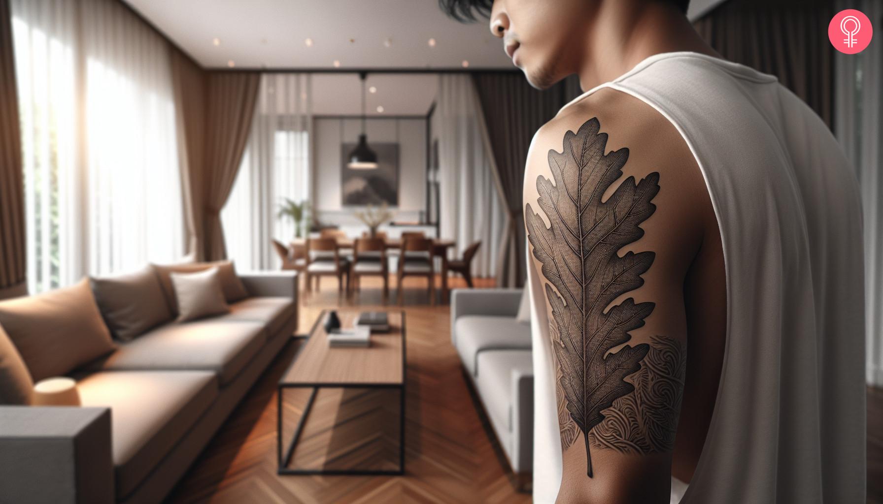 8 Oak Tree Tattoo Ideas Depicting Resilience & Stability