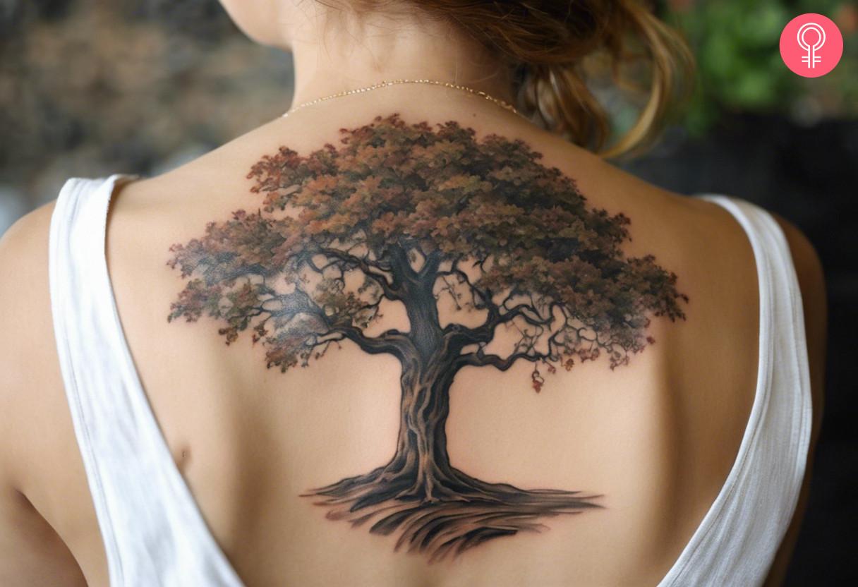 8 Oak Tree Tattoo Ideas Depicting Resilience & Stability