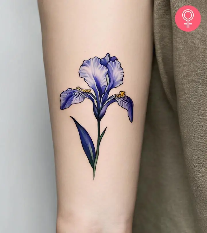 Small Iris Flower Tattoo Orangetattooshop Small Iris Flower Tattoo Orangetattooshop
