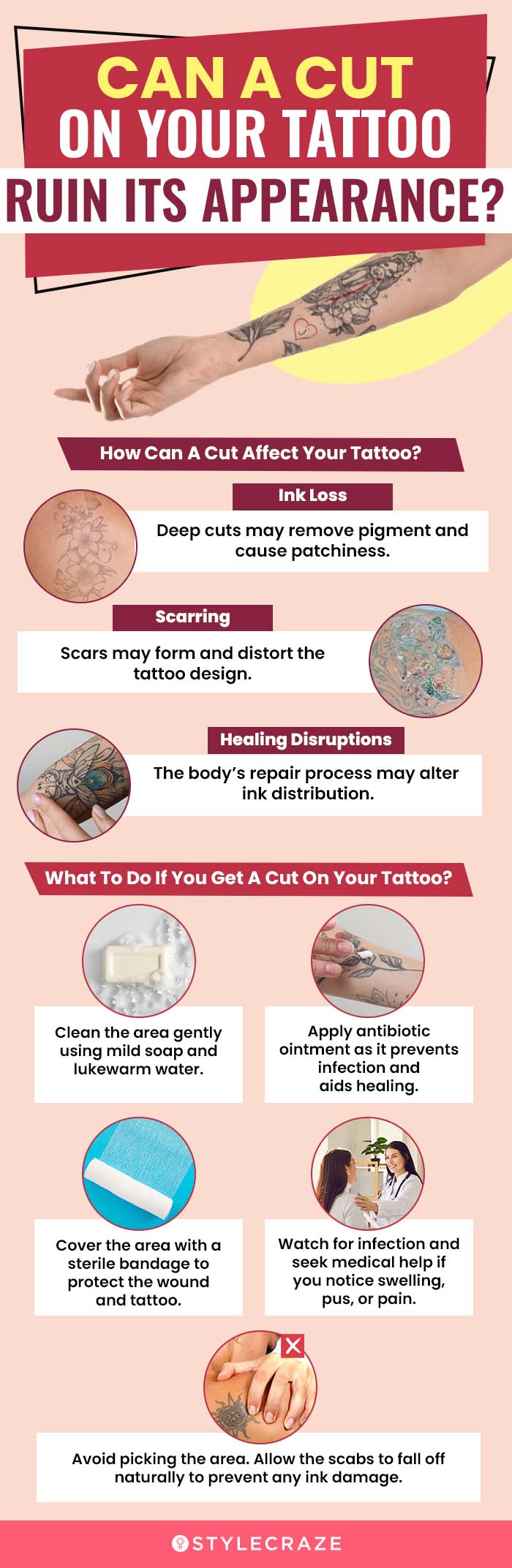 What Happens If You Get A Cut Or Scratch On A Tattoo?